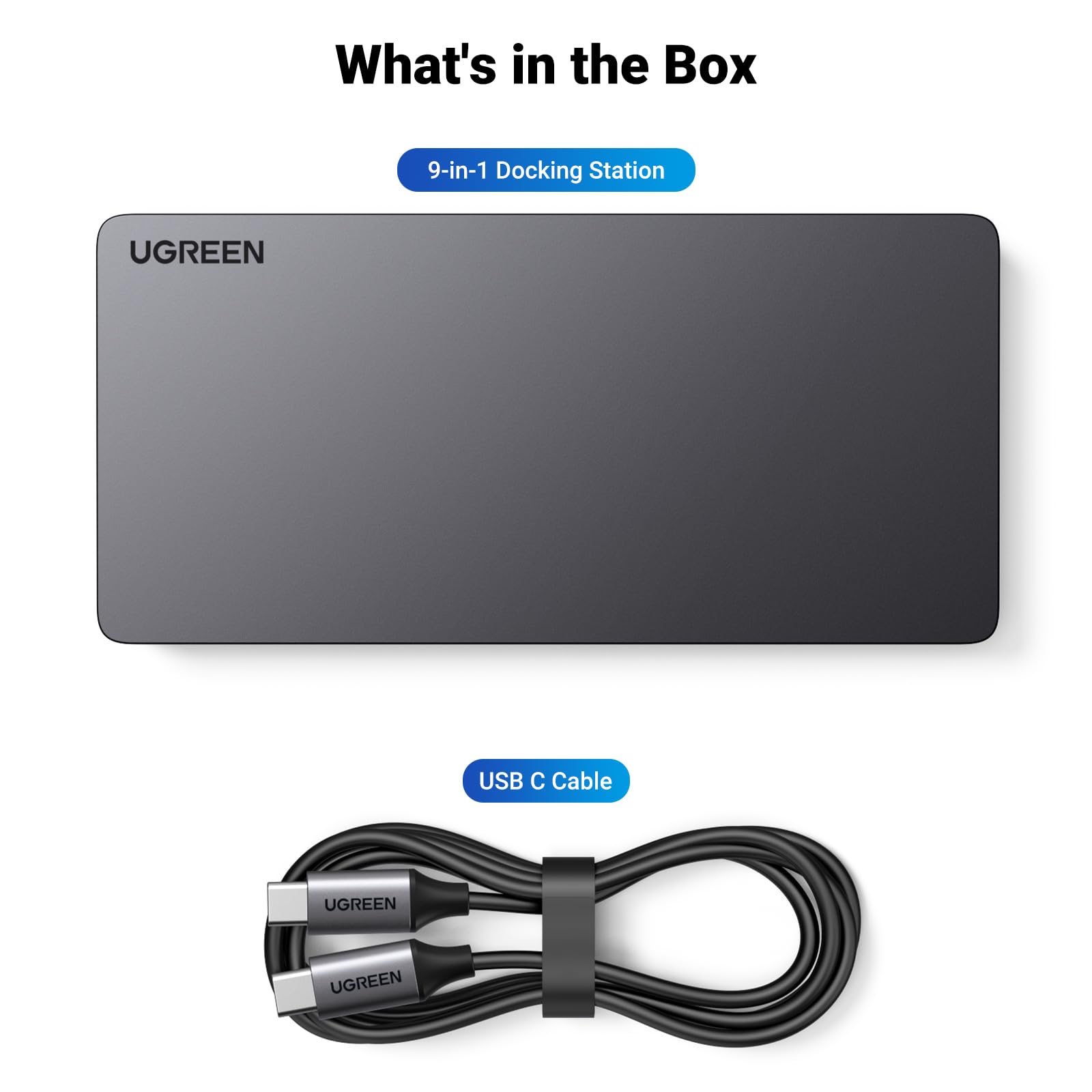 UGREEN 90912 Revodok Pro 209 USB C Docking Station, DisplayLink 9-in-1 ...