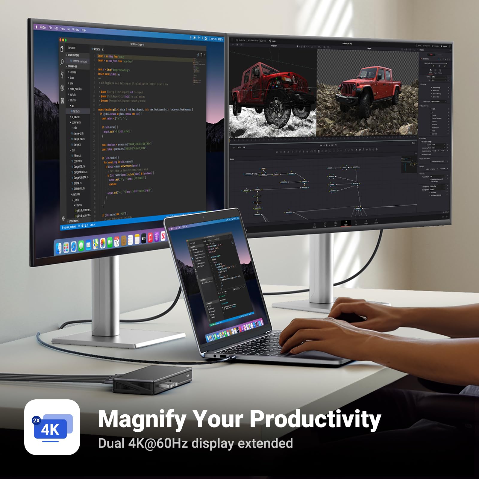 UGREEN 90912 Revodok Pro 209 USB C Docking Station, DisplayLink 9-in-1 ...