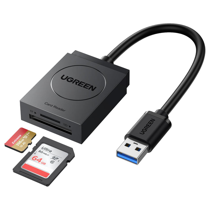 Ugreen 20250 2-In-1 USB 3.0 A Card Reader 15cm without OTG – UGREEN-NZL